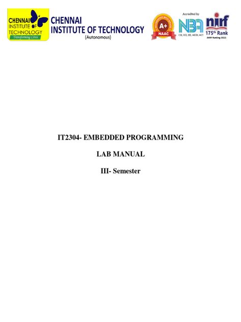 Cs3691es And Iot Lab Download Free Pdf Microcontroller Computing