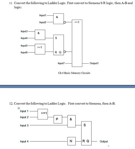 Solved Convert The Following To Ladder Logic First Convert Chegg Com