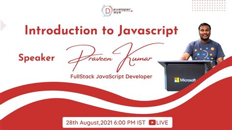 Introduction To Javascript With Praveen Web Dev Week 1 Session 2