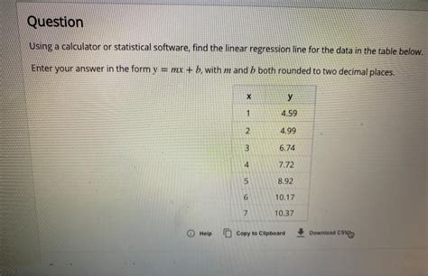 Solved Question Using A Calculator Or Statistical Software