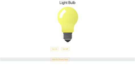 GitHub ShivankK Light Bulb Project In This Project I Ve Built An Interface Wherein You Can