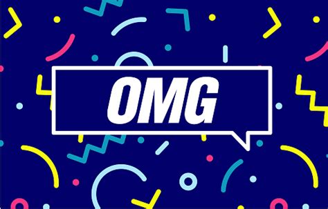 Omg 디자인 배너 웹 인쇄 프레젠테이션을 위한 벡터 템플릿 최소한의 문구와 간단한 배너 트렌디 한 플랫 기하학적 인쇄 창조적 인 벡터 스톡 장식 가벼운에 대한 스톡 벡터