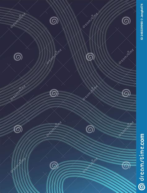 Swaying Wavy Lines Abstract Wave Background Brown Abstract Shiny Golden Wavy Design Element