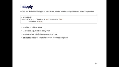 R Mapply Function Youtube