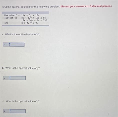 Solved Find The Optimal Solution For The Following Problem Chegg