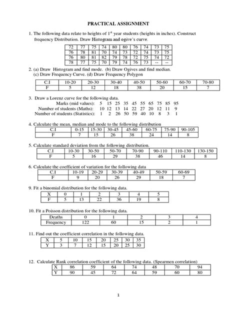 Practical Assignment Pdf Mode Statistics Histogram