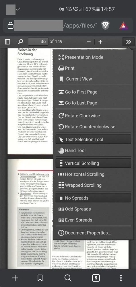 No Way To Close The Pdf Viewer On Mobile In Portrait Mode Issue Nextcloud Files