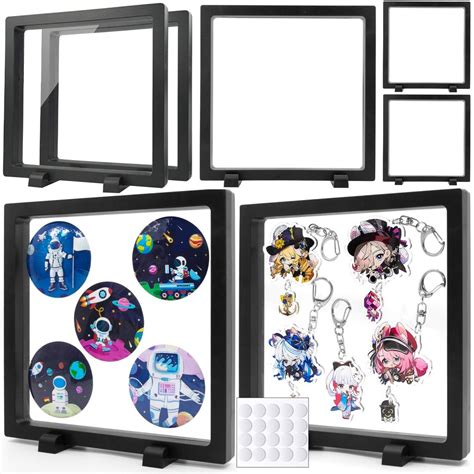 【楽天市場】cozenre ラバーストラップ アクリルキーホルダー 収納 ディスプレイスタンド 7個セット 缶バッジ 展示 耐久性 おしゃれ ディスプレイケース 取り外せる台座 アクリルキー