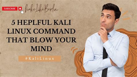 Helpful Kali Linux Command That Blow Your Mind YouTube