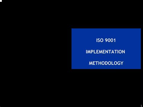 ISO 9001 IMPLEMENTATION METHODOLOGY PPT