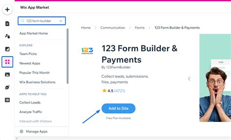 How To Use Web Forms On Wix 123 Form Builder Docs