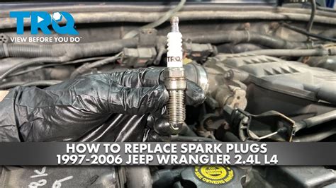 How to Replace Spark Plugs 1997-2006 Jeep Wrangler 24L L4 | 1A Auto