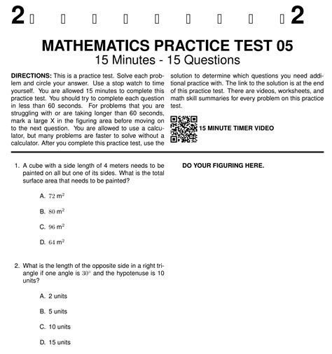 Math Practice Test Feedback R Act