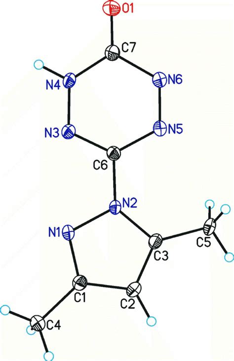 General View Of The Structure Of The Title Compound With The Atomic