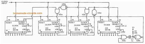 How To Understand Ic 4017 Pinouts Homemade Circuit Projects