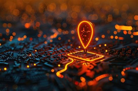 premium photo glowing digital geo interface for geolocation research