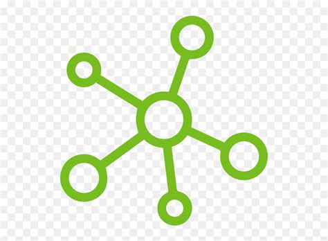 Iot Icon Green Hub And Spoke Icon HD Png Download Vhv