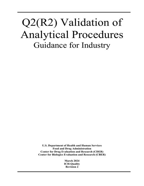 Ich Q2 R2 Validation Of Analytical Method 1
