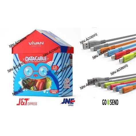 Jual Kabel Data Casan Charger Vivan Android Iph G G G Meter Shopee Indonesia