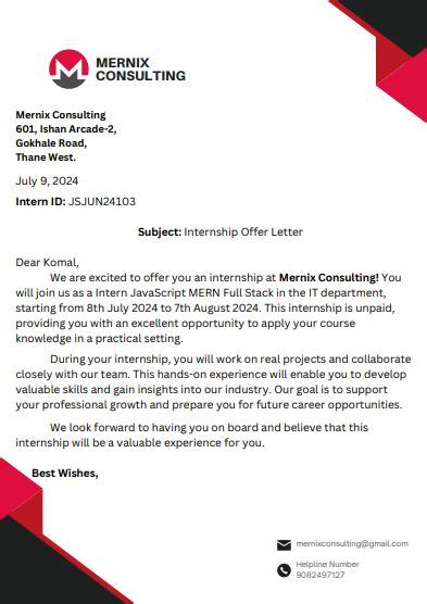 komal londhe on linkedin i am thrilled to announce my selection as a javascript mern full stack…