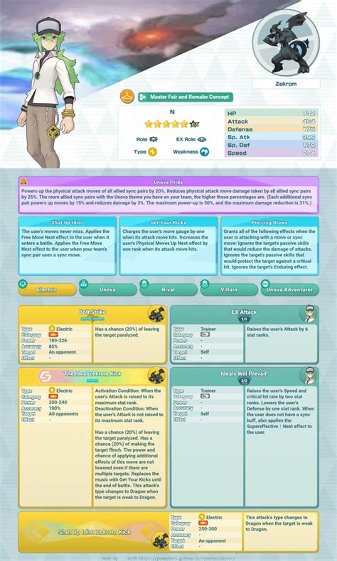 My Take On Upgrading N To Be A Modern Master Fair Rpokemonmastersconcept