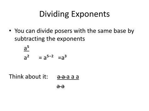 PPT Multiplying And Dividing Powers PowerPoint Presentation Free Download ID