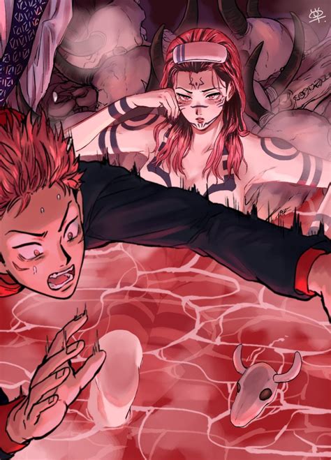 Itadori Yuuji And Ryoumen Sukuna Jujutsu Kaisen Drawn By Mesuki