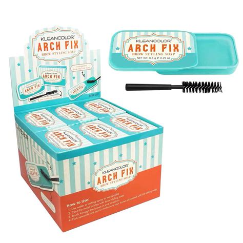 kleancolor jabón para cejas arch fix display 36 unidades ebk259