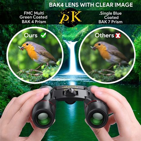 Badu Bg Лек бинокъл за възрастни и деца Наблюдение на птици Туризъм на открито Пътуване