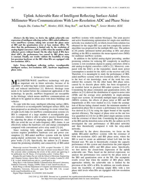 Uplink Achievable Rate Of Intelligent Reflecting Surface Aided