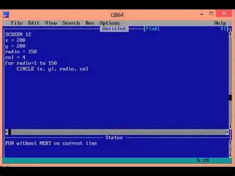 Tutorial QBasic capítulo Dibujando círculos YouTube