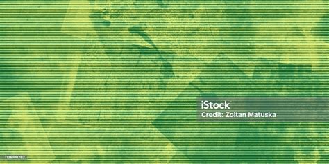 줄무늬 노란색 녹색 예술 추상 지저분한 스타일 효과 창조적 인 배경 빈 빈 템플릿 0명에 대한 스톡 사진 및 기타 이미지 0명 기하 도형 디자인 Istock