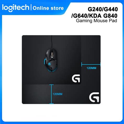 로지텍 g240 g440 g640 kda g840 마우스 패드 게임용 대형 마우스 패드 천 테이블 책상 액세서리용 하드 표면