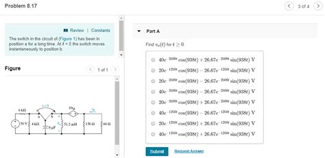 solved problem 8 17 3 of 4 review 1 constants part a the