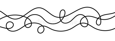 Thin Squiggly Lines Wavy Wiggle Stripe Pattern Decoration Stock Vector Illustration Of Wavy