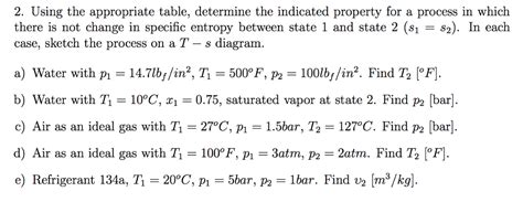 Solved 2 Using The Appropriate Table Determine The