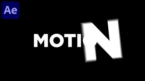 scaling text reveal animation in after effects motion graphics text