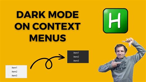 AutoHotkey Change Context Menus To Dark Mode Works In GUIs Or System