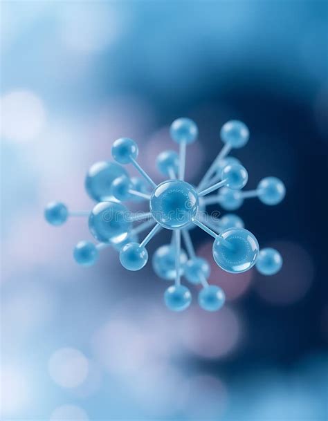 Abstract Molecular Structure A 3d Rendering Of A Complex Molecule In