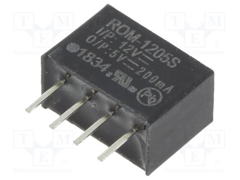ROM-1205S Recom Power - Datasheet PDF & Technical Specs