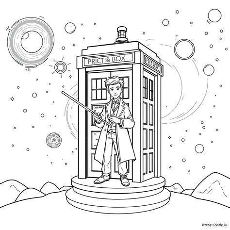 Dr Who Coloring Pages