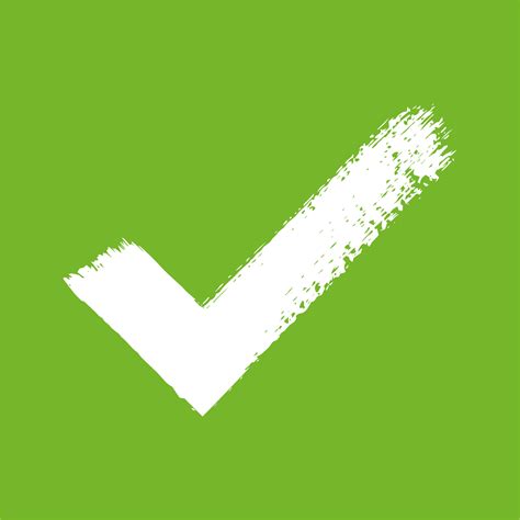 Grunge Style Check Mark 22000296 Png