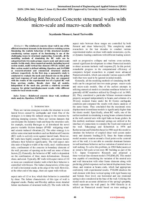 Pdf Modeling Reinforced Concrete Structural Walls With Microscale And