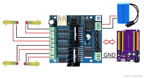 一起玩儿物联网人工智能小车（esp32）——12 组装l298n驱动马达和供电电路tt马达怎么接线 Csdn博客