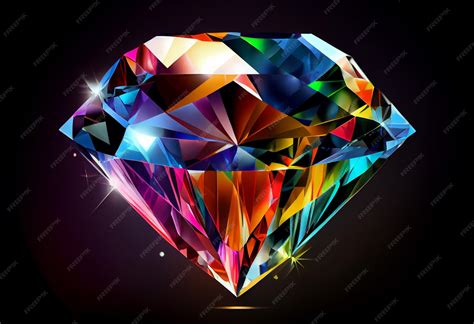 Rainbow Diamonds Background
