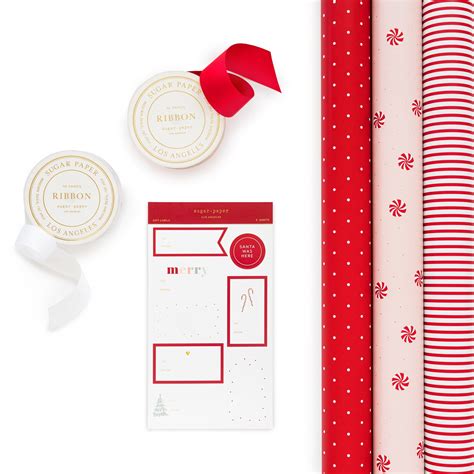 Holiday T Wrapping Paper Kit Santas Workshop Sugar Paper