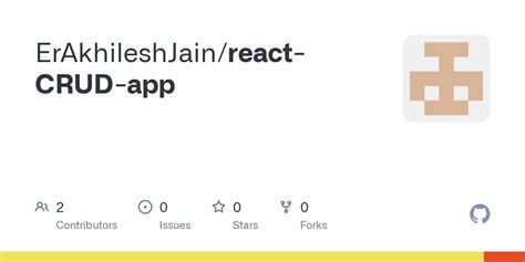 GitHub ErAkhileshJain React CRUD App