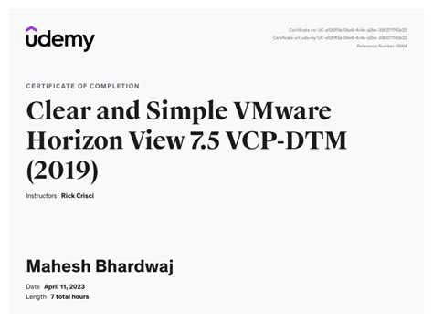 Mahesh Bhardwaj On Linkedin Udemy Vmware