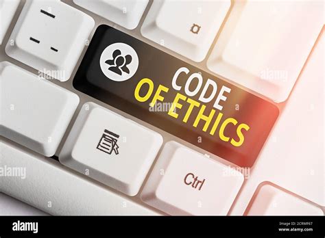 Writing Note Showing Code Of Ethics Business Concept For Basic Guide