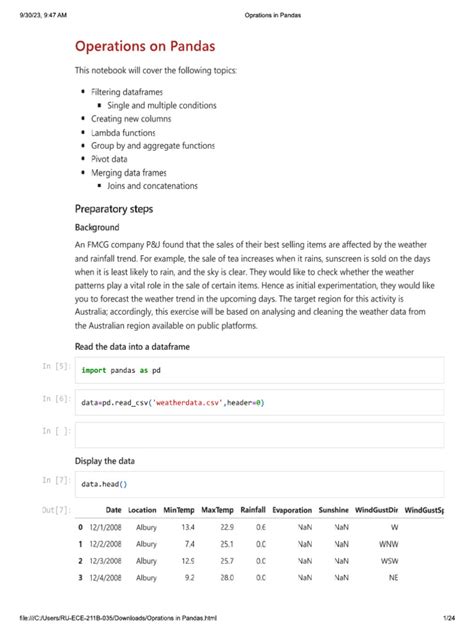Pandas Pdf